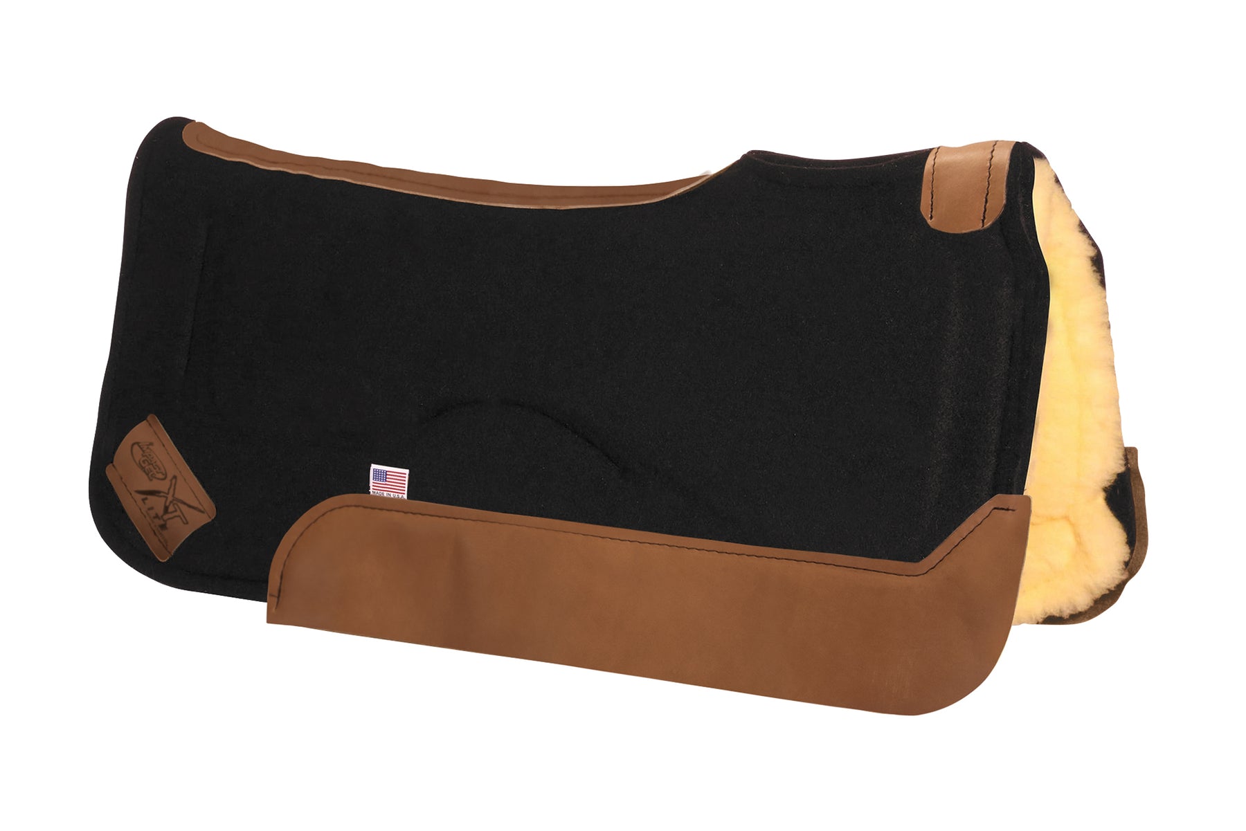 Contour Saddle Pad - XT Lite - Fleece Bottom – Impact Gel